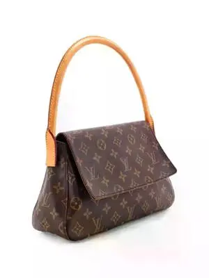LOUIS VUITTON Looping Handbag Monogram Canvas Mini Satchel
