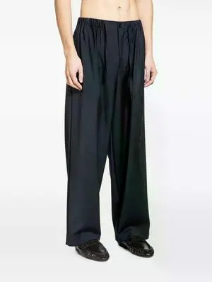 ROSE BURRITO Drawstring Virgin-wool Trousers