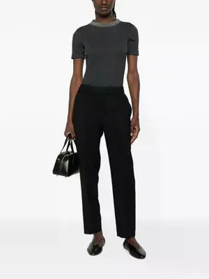 Peserico Short-sleeve T-shirt With Ribbed Trims