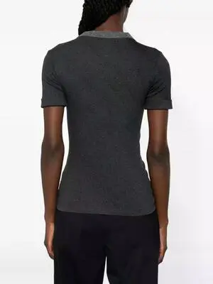 Peserico Short-sleeve T-shirt With Ribbed Trims