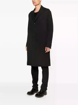 Masnada Herringbone-pattern Buttoned Coat