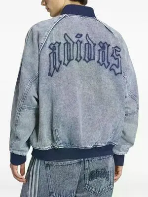 Adidas Logo-embroidered Denim Jacket