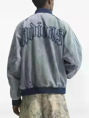 Adidas Logo-embroidered Denim Jacket