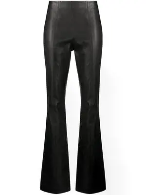 Rag & Bone Mid-rise Flared Leather Trousers