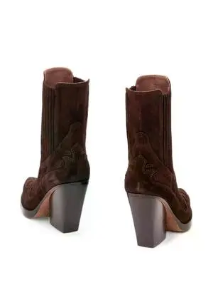 Paris Texas Dallas Embroidered Leather Cowboy Boots