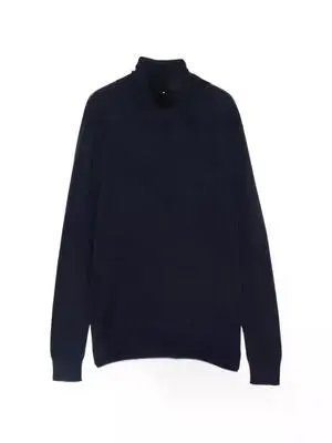 Liviana Conti Mock-neck Long-sleeve Sweater - Blue