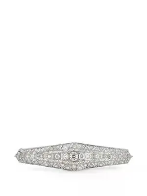 LB EXCLUSIVE Diamond-embellished Brooch - Silver