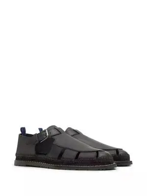 CastaÑer Fito Buckled Leather Espadrilles