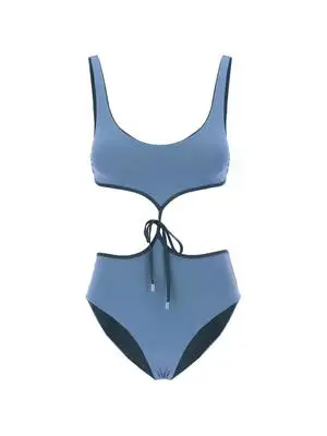 MAISON ANAMI Reversible Cut-out Swimsuit - Blue