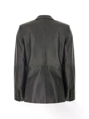 BLAZÉ MILANO Double-breasted Calf Leather Jacket
