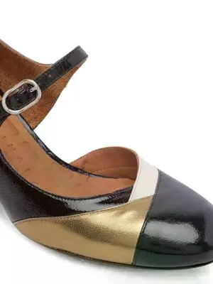 Chie Mihara Buckled Round Toe Pumps
