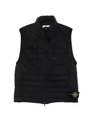 Stone Island Logo-patch Gilet - Black