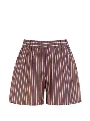 CAYET Anita Vertical-stripe Shorts