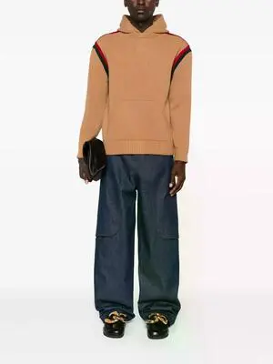 Gucci Web-stripe Wool Hoodie