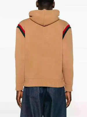 Gucci Web-stripe Wool Hoodie