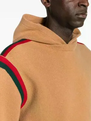 Gucci Web-stripe Wool Hoodie