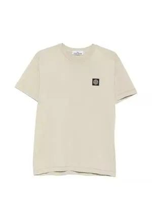 Stone Island Logo-patch T-shirt - Neutrals