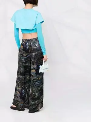 Jacquemus Le Double T-shirt Layered Top - Blue