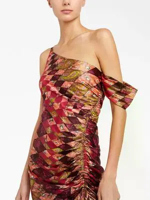 Cinq À Sept Elliana Silk Asymmetric Dress