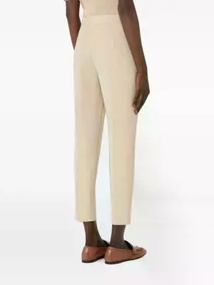 Max Mara Pressed-crease Cropped Trousers