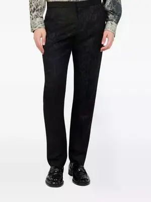 Roberto Cavalli Leopard-jacquard Tailored Trousers