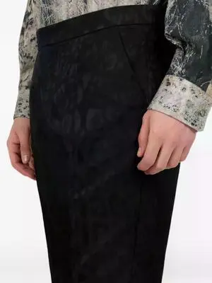Roberto Cavalli Leopard-jacquard Tailored Trousers