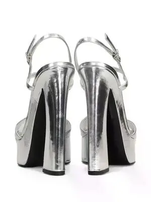 Schutz Metallic-effect Platform Sandals