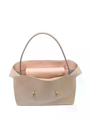 FERRAGAMO Hug Leather Shoulder Bag - Neutrals