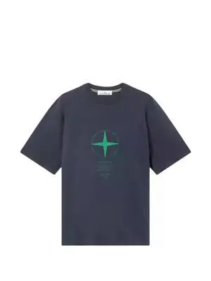 Stone Island Light Compass Cotton T-shirt - Blue