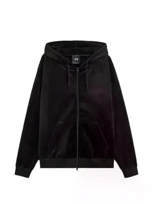Y3 Velvet Zip-up Hoodie