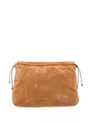 COCCINELLE Medium Lidia Suede Logo-embossed Shoulder - Brown