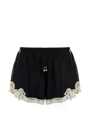 Zimmermann Lace-trim Shorts - Black