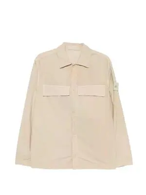 Stone Island Logo-patch Pocket Shirt - Neutrals