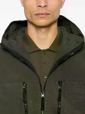 Stone Island Logo-patch Hooded Jacket