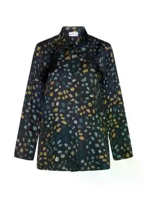 Marella Mllballata Abstract-print Twill Shirt