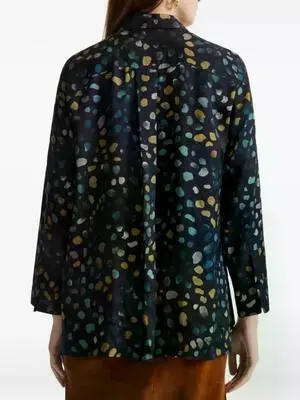 Marella Mllballata Abstract-print Twill Shirt