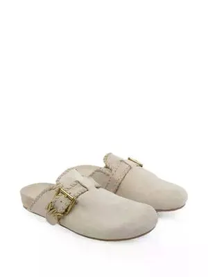 Michael Kors Greer Buckle-detail Mules - Neutrals