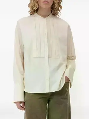 Closed Pleated Bib-front Shirt