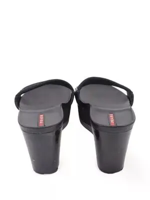 Prada Slip-on Wedge Sandals