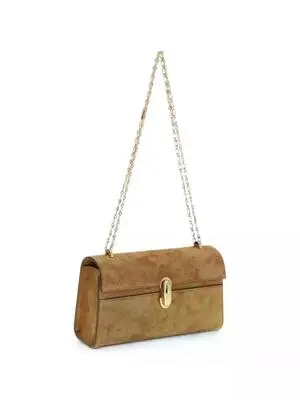Savette Symmetry Suede Shoulder Bag