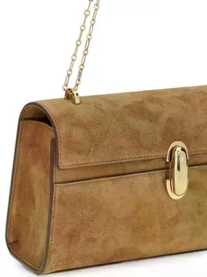 Savette Symmetry Suede Shoulder Bag