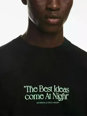 Off-White Slogan-print Cotton T-shirt