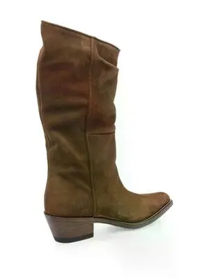 Khaite Clive Suede Cowboy Boots