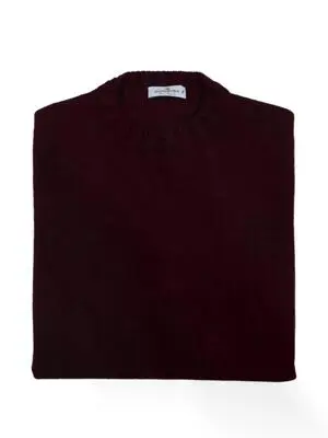 SONRISA Ribbed-trim Wool Sweater - Red