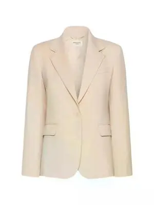 Max Mara Wkdlamine Single-breasted Peaked-lapel Jacket - Neutrals