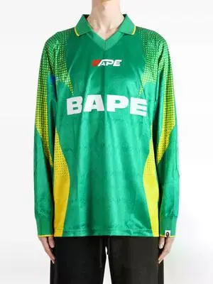 A BATHING APE Logo Print Long-sleeve T-shirt
