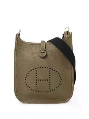 Hermès Tpm Evelyne Leather Shoulder Bag - Grey