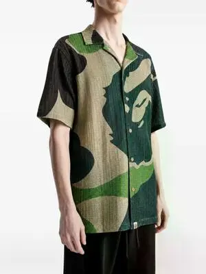 A BATHING APE Abc Camo Mesh Shirt