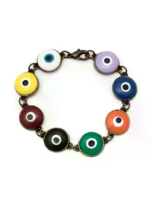 AMIR SLAMA Evil Eye Colour-block Bracelet - Multicolour