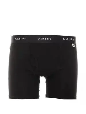 Amiri Logo-waistband Boxer Briefs - Black